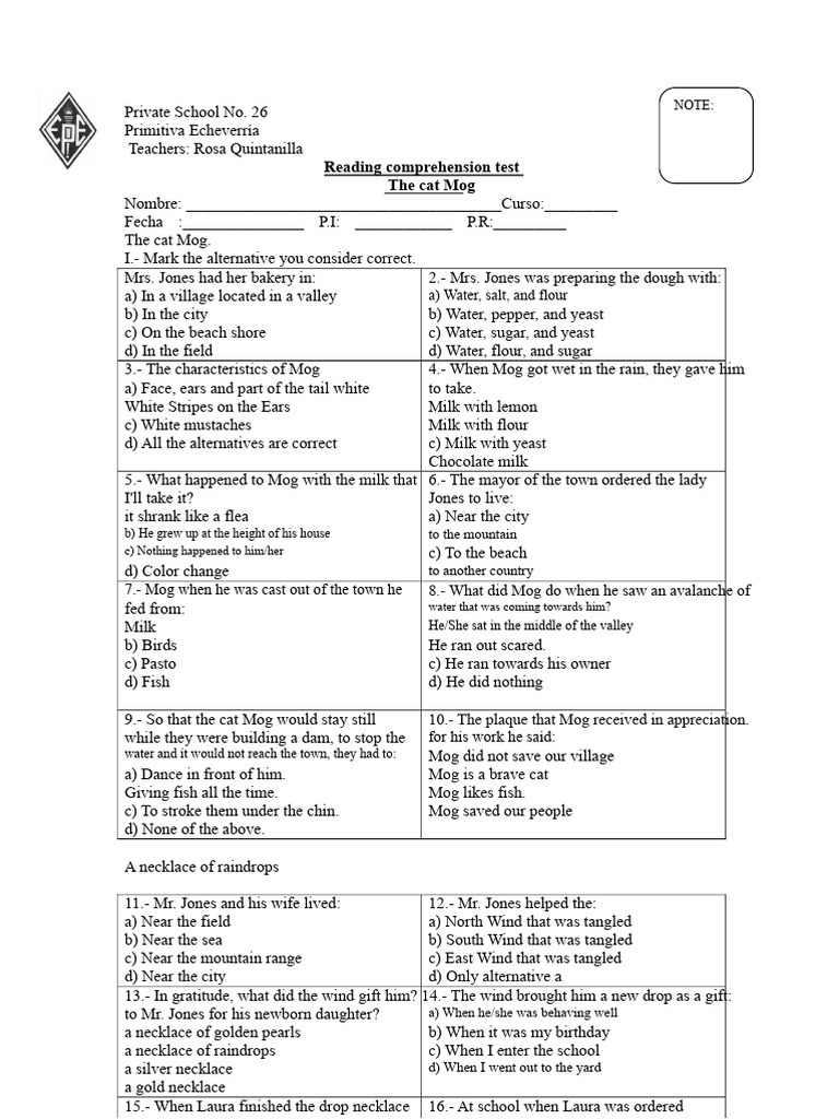 Test The Mog Cat... | PDF