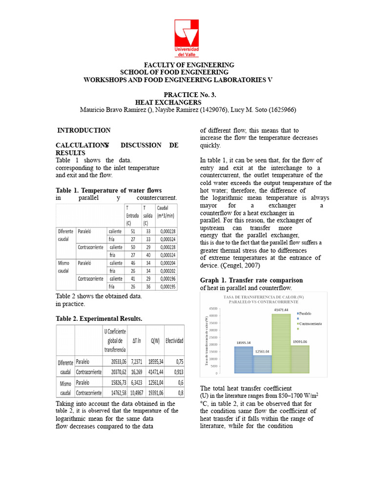 Report On 3 Heat Exchangers | PDF | Heat | Heat Exchanger
