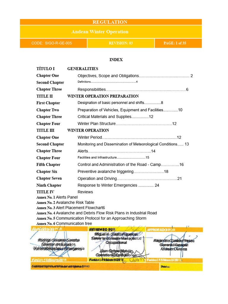 Operation Regulation Winter 2018 | PDF | Regulatory Compliance | Road