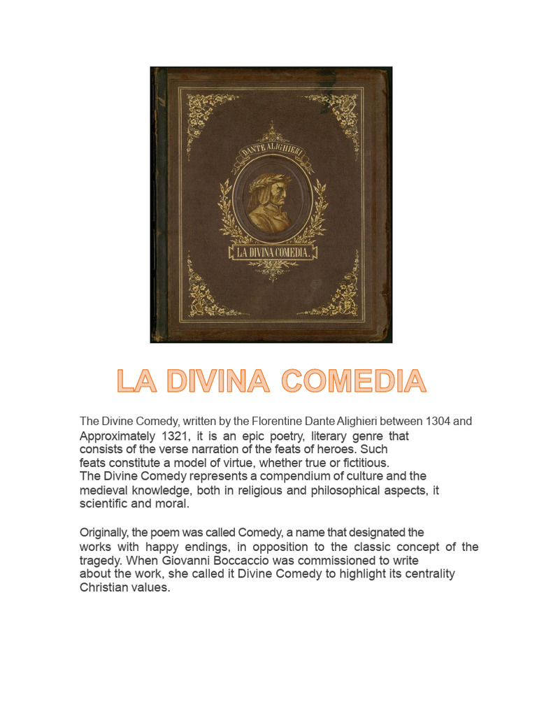Overview of Dante's Divine Comedy | PDF | Divine Comedy | Inferno (Dante)
