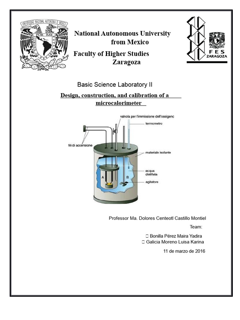 Microcalorimeter Design and Calibration | PDF | Heat | Heat Transfer