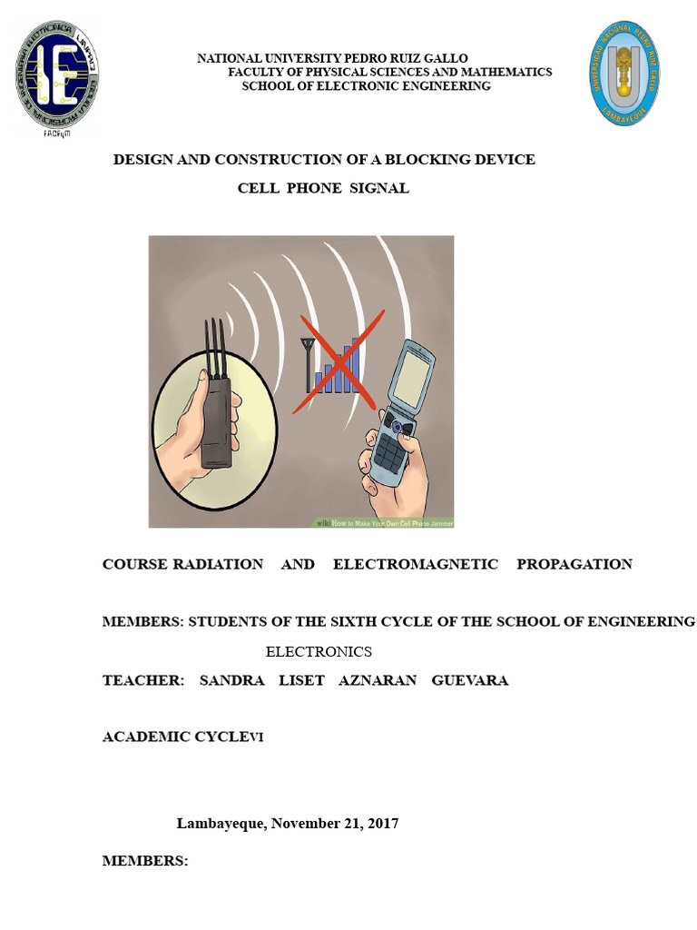 Design and Construction of A Signal Blocking Device | PDF | Cellular ...