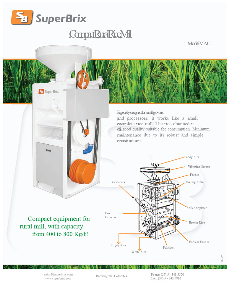 Compact Rice Mill | PDF | Rice