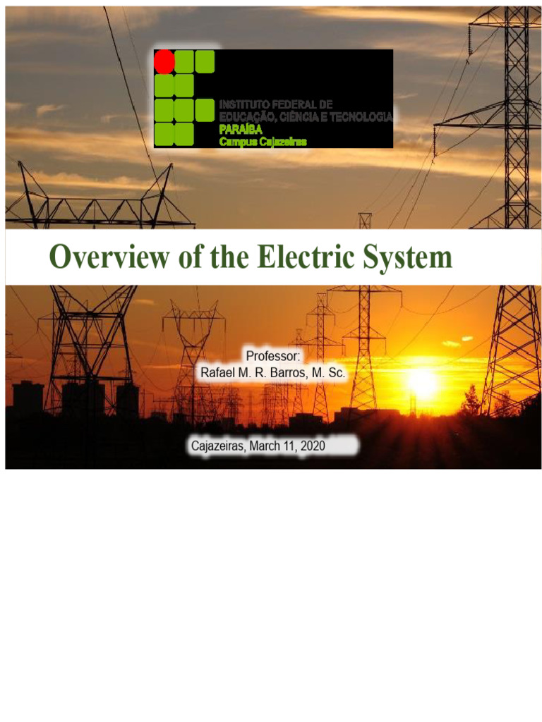 Class 1 - Overview of The Electrical System | PDF