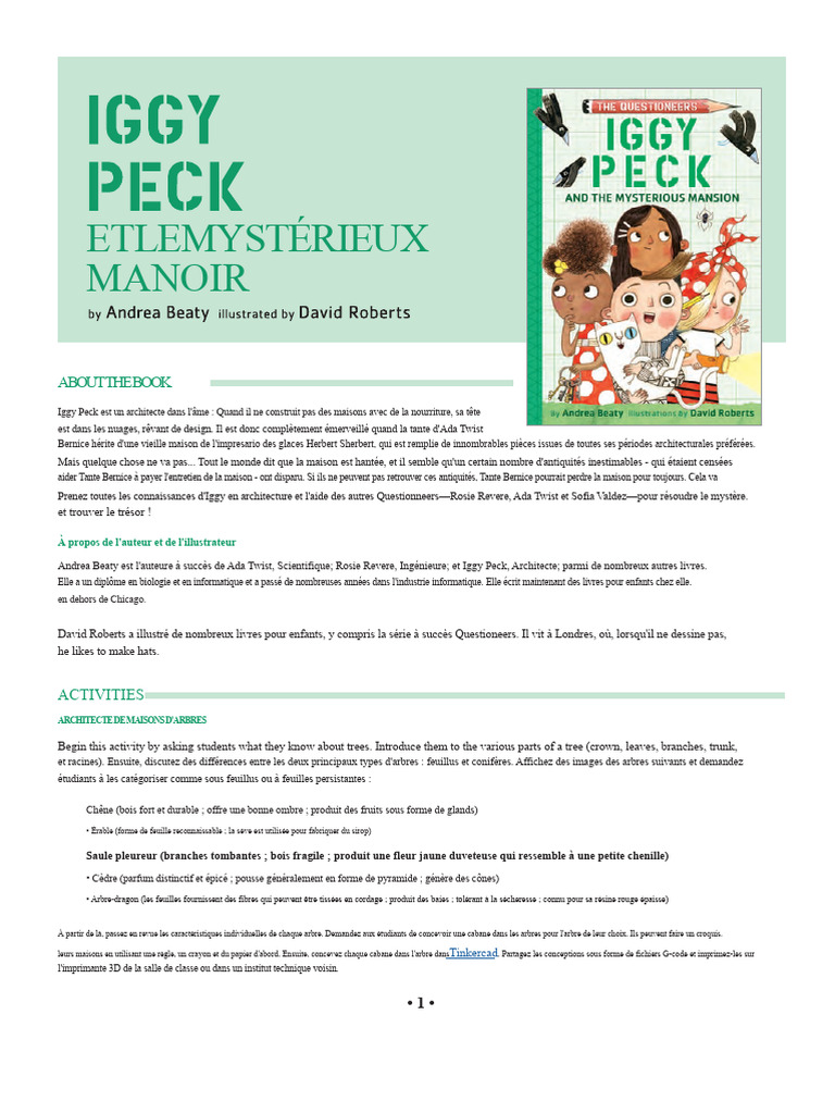 Mystère et architecture dans un manoir | PDF | Arbres | Plastique