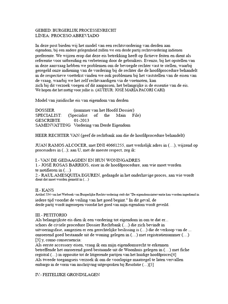 Model Van Derde-Vordering | PDF