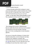 Drawing Ronaldo's Bicycle Kick Easy | PDF | Association Football