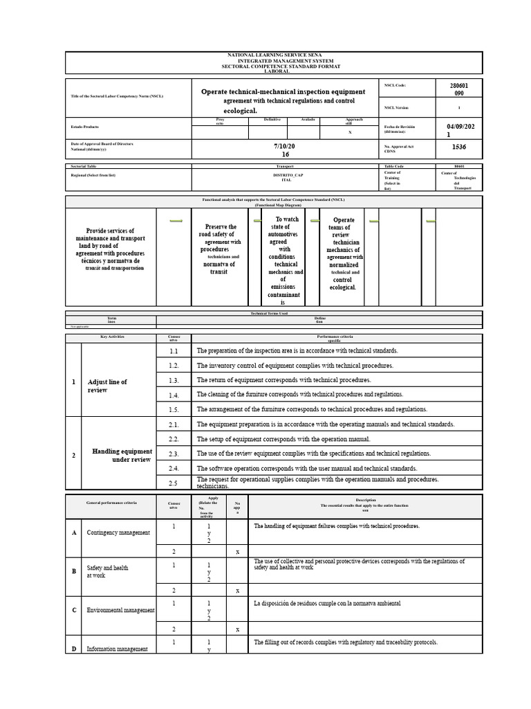Technical Standards for Vehicle Inspection | PDF