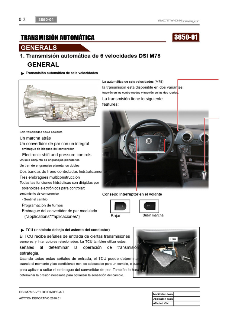 M78 02[001-030] | PDF | Transmisión automática | Embrague