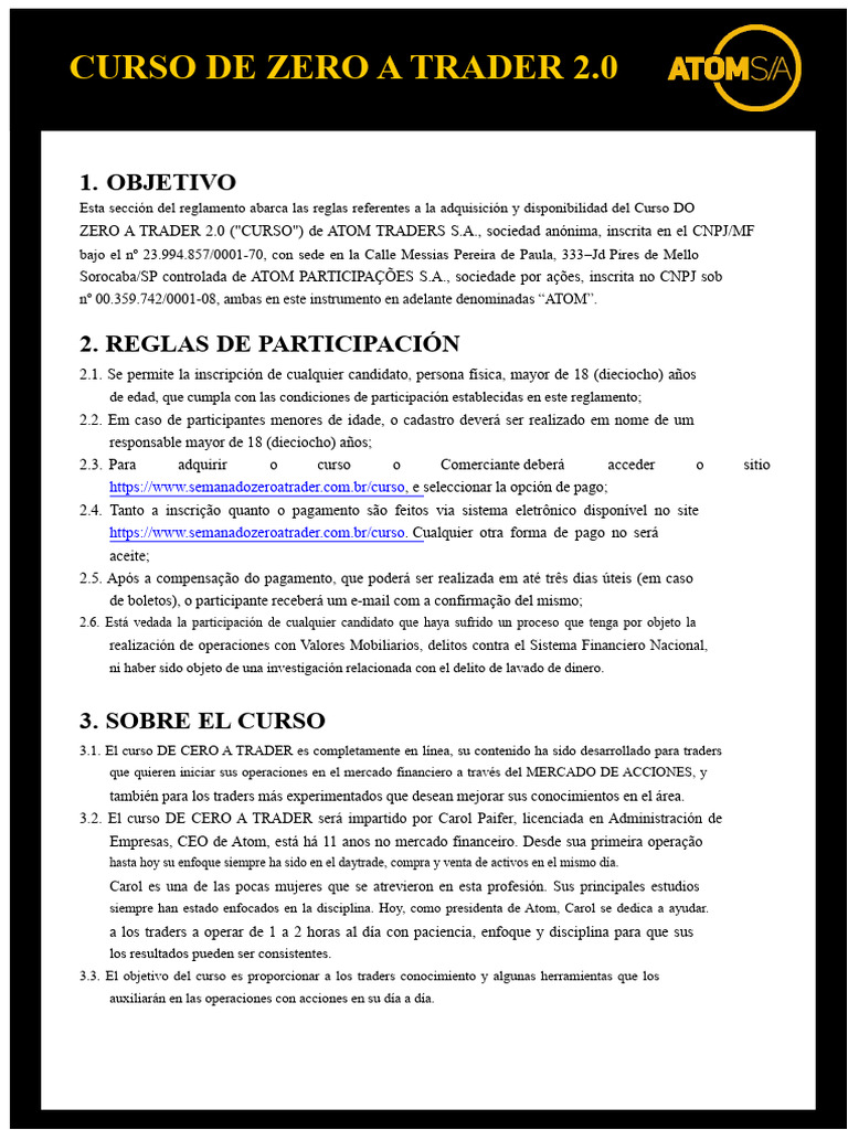 Curso Online Zero a Trader 2.0 | PDF | Comerciante (Finanzas) | Sector ...