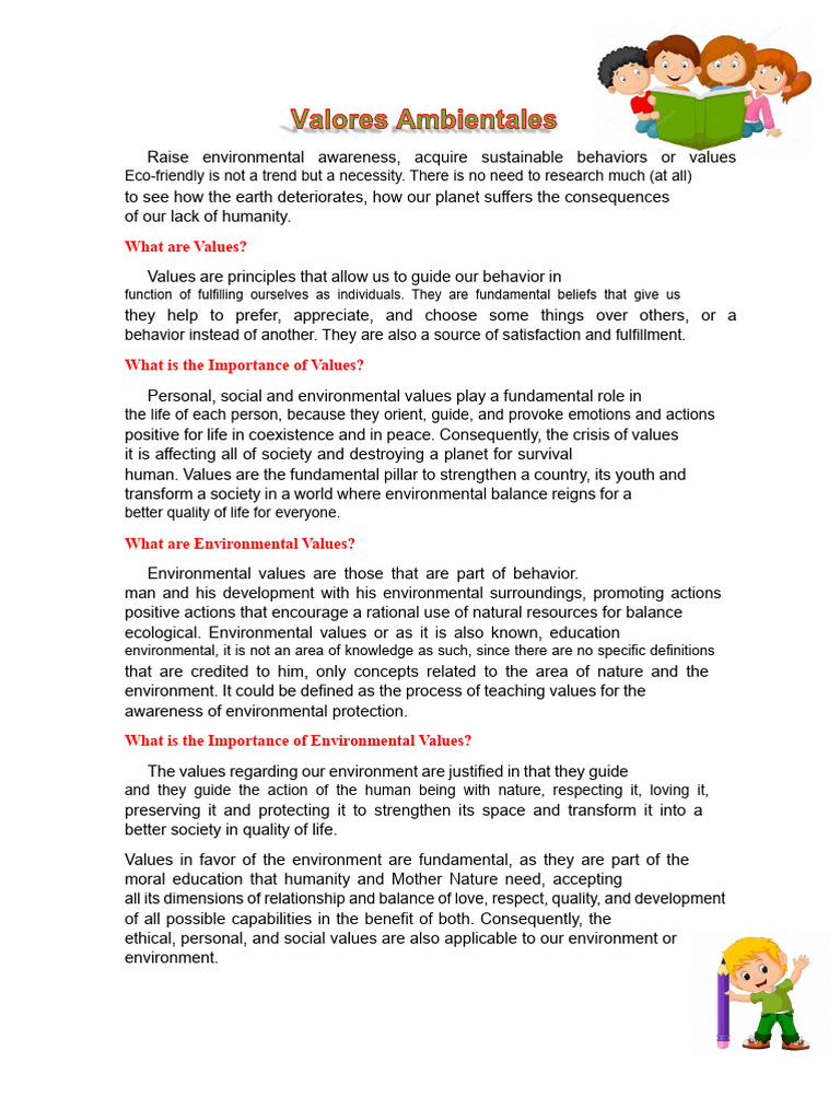 Exhibition 3 Environmental Values | PDF | Sustainability | Love