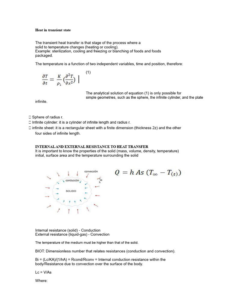 Heat in Transient State | PDF | Thermal Conduction | Thermodynamics