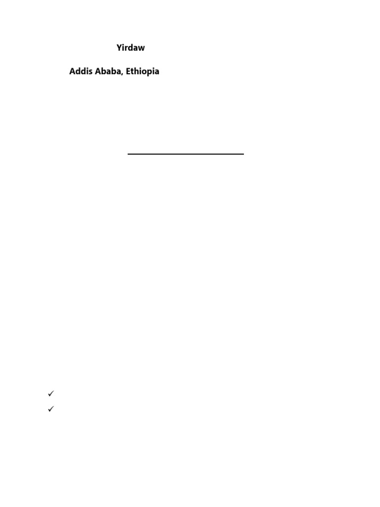 Alex CV_2017 (2025)Final (1) | PDF | Ethiopia | Health Care