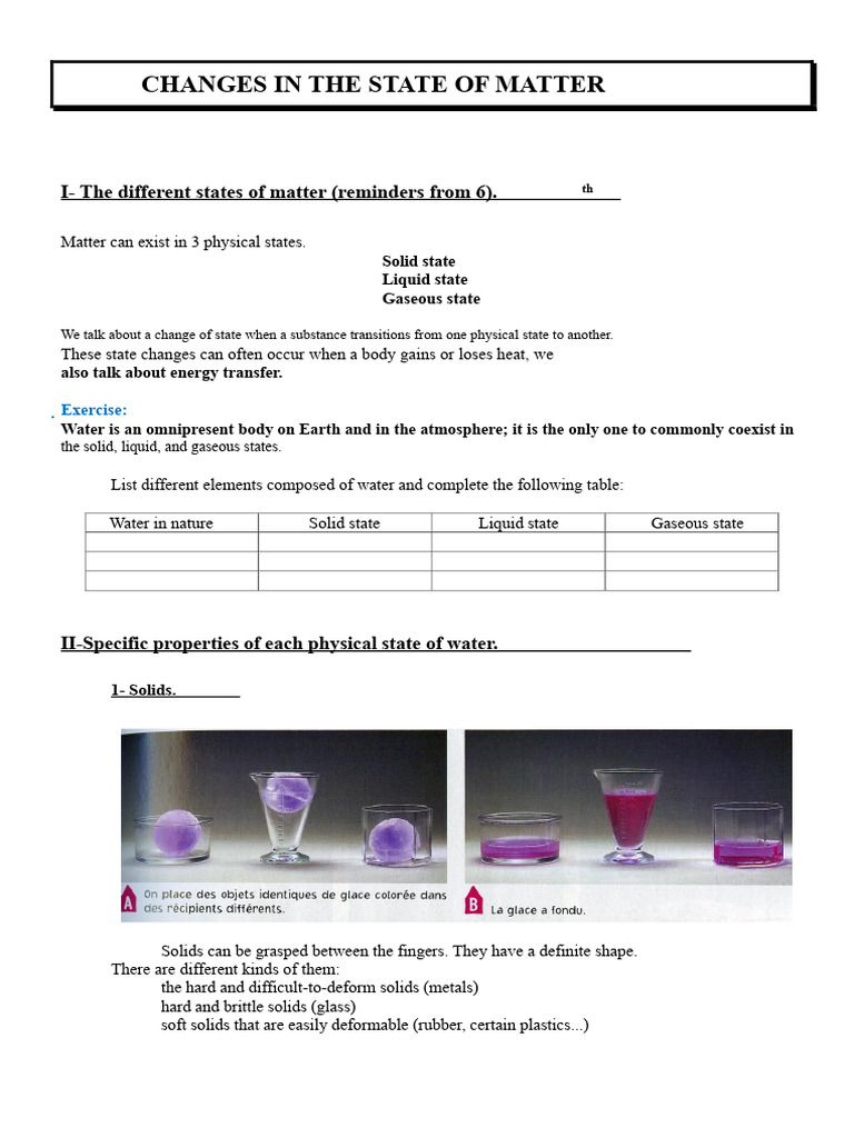 Understanding Changes in States of Matter | PDF | Water | Boiling