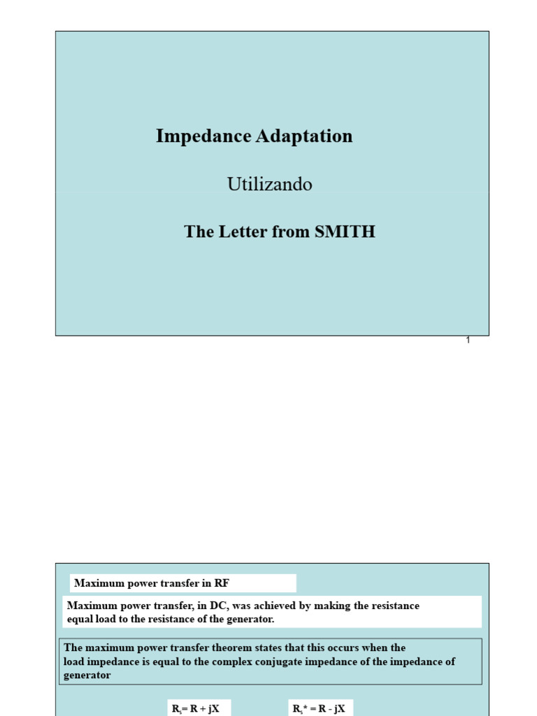 Impedance Matching Techniques Explained | PDF | Electrical Impedance ...