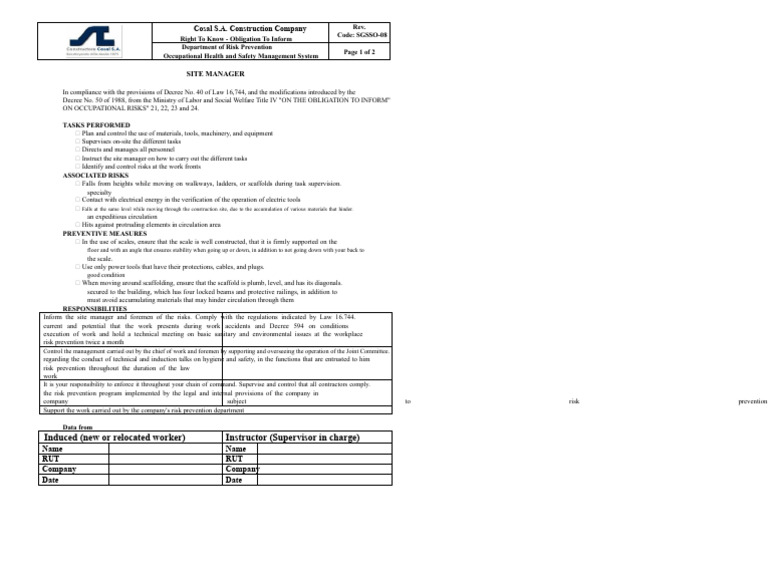 Today Ground Chief | PDF | Safety