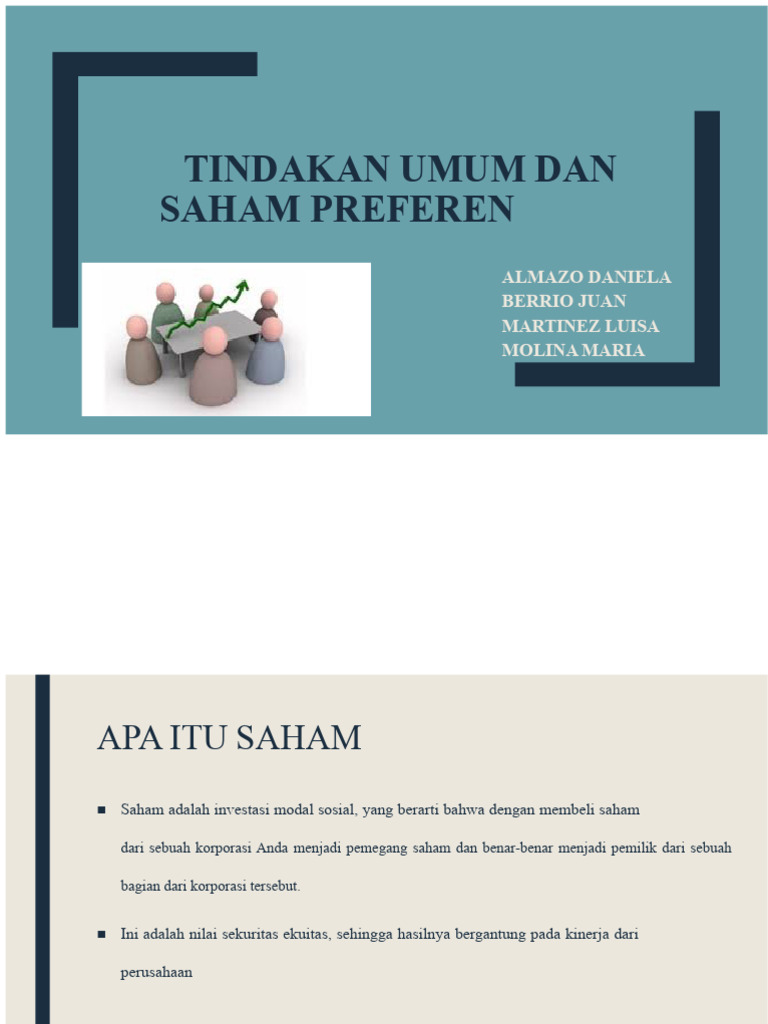 Panduan Lengkap Saham Umum dan Preferen | PDF