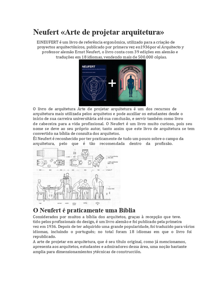 Neufert.docx | PDF | Livros