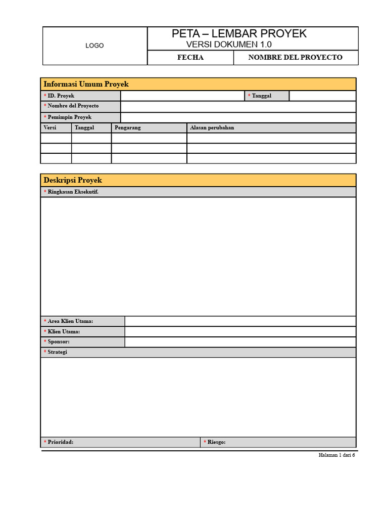 Peta Proyek: Rincian dan Strategi | PDF