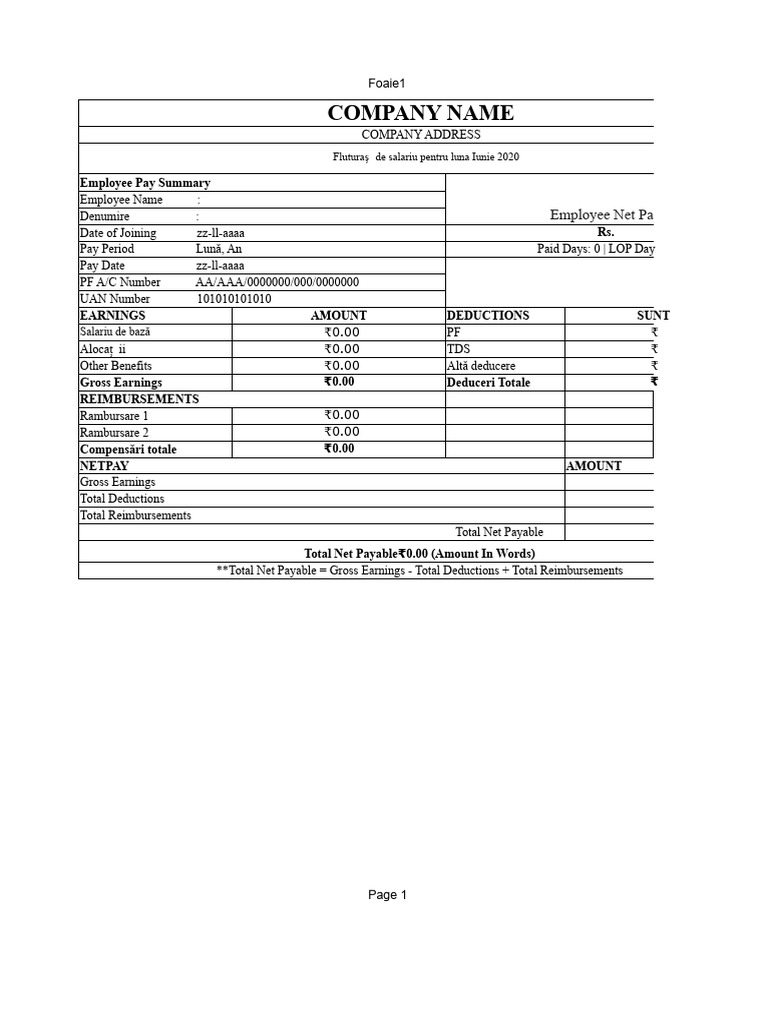 June 2020 Employee Pay Summary | PDF