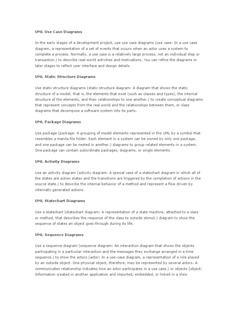 UML Diagrams | PDF | Use Case | Unified Modeling Language