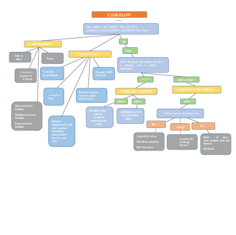 Cash Flow Visual Organizer | PDF | Loans | Expense