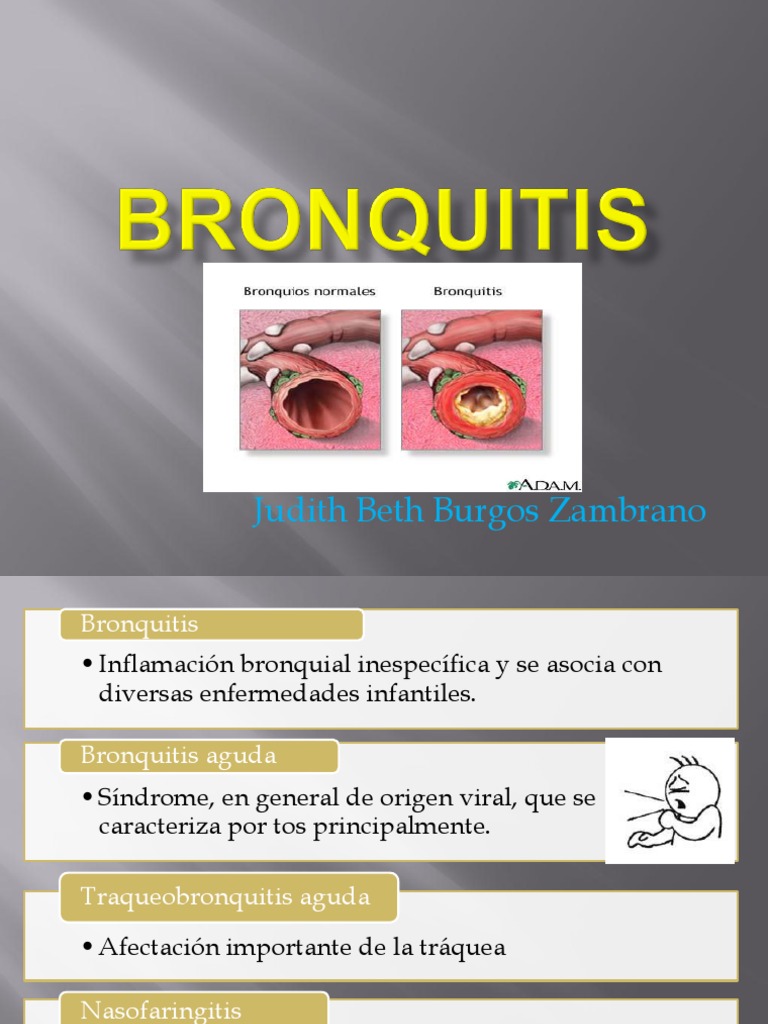 Bronquitis | PDF | Tos | Enfermedades y trastornos