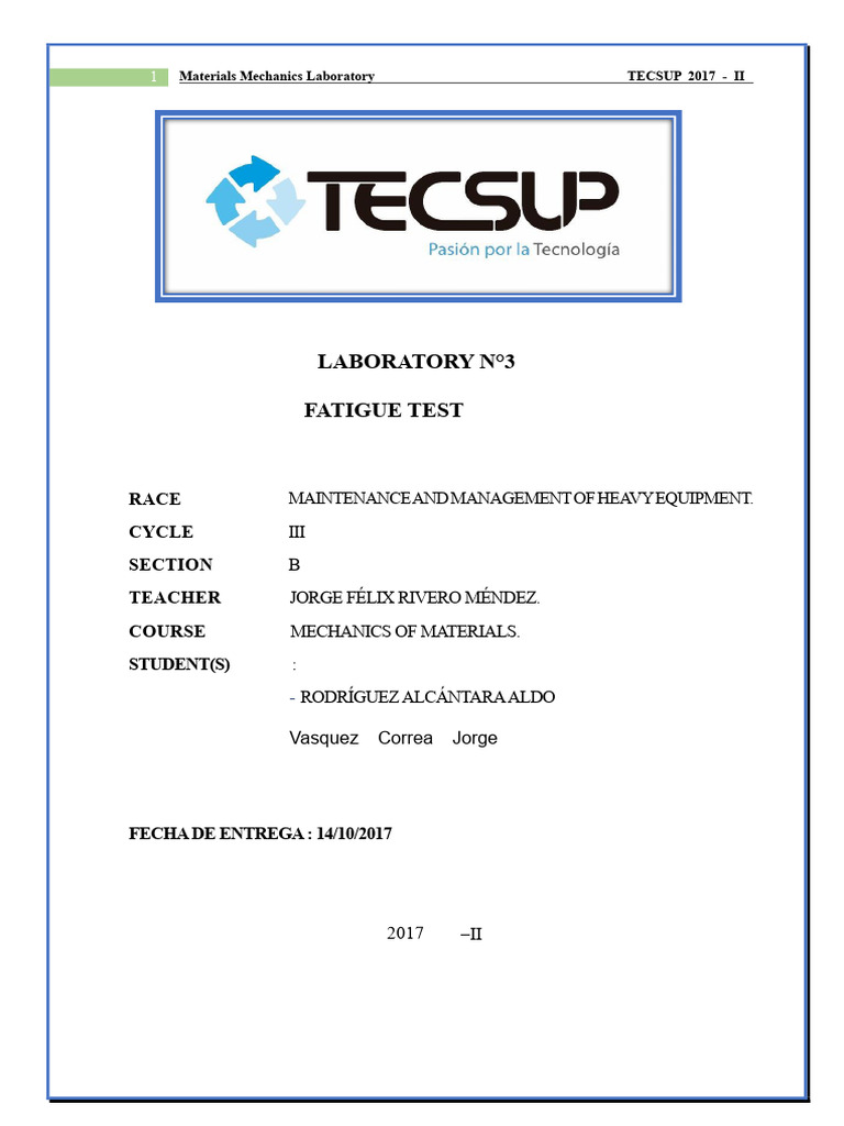 Fatigue Test | PDF | Fracture | Fatigue (Material)