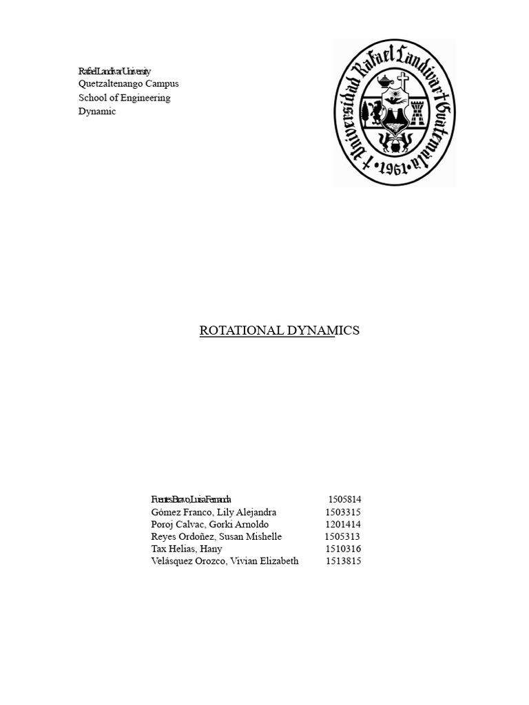 Theoretical Framework of Rotational Dynamics | PDF | Rotation Around A Fixed Axis | Force
