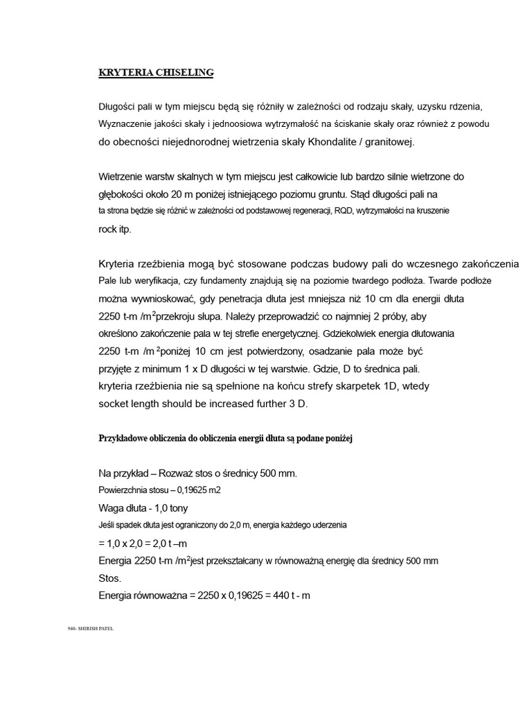 15 Kryteriów Chisel Tom V | PDF