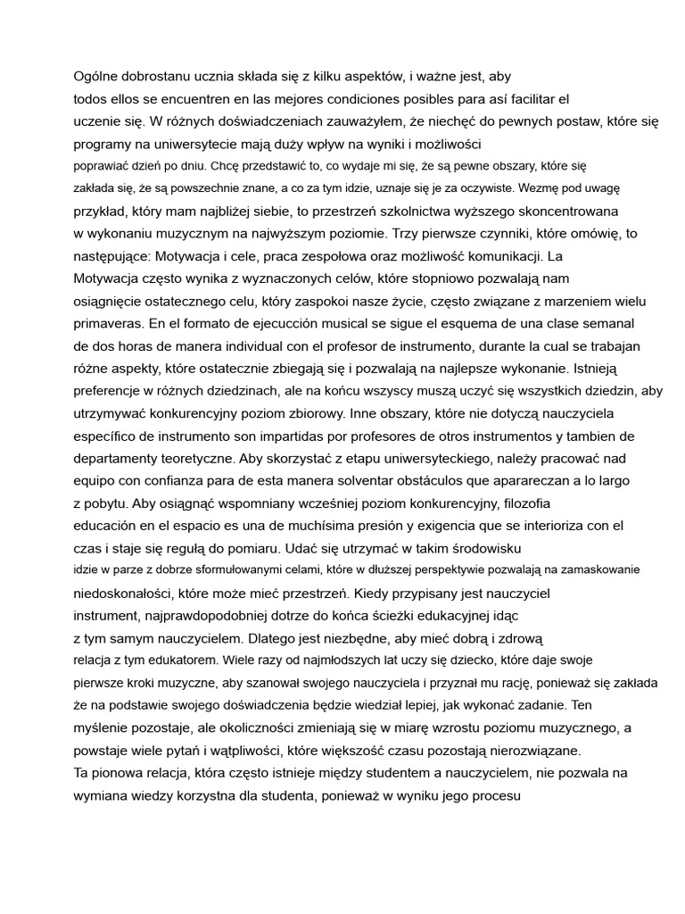 Dobrostan Studencki | PDF