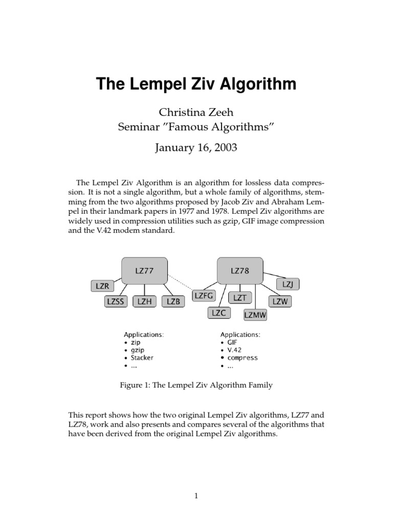 Lempel Ziv | PDF