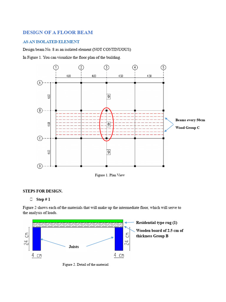 Design of A Floor Beam | PDF | Beam (Structure) | Continuum Mechanics