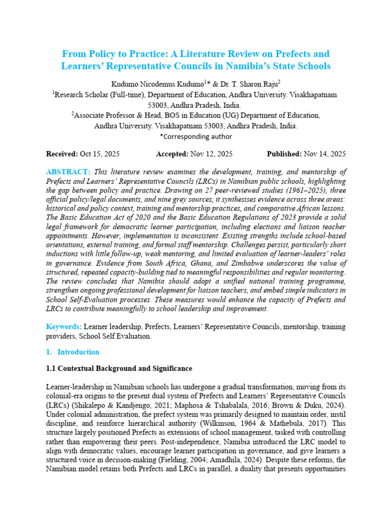 From Policy To Practice | PDF | Mentorship