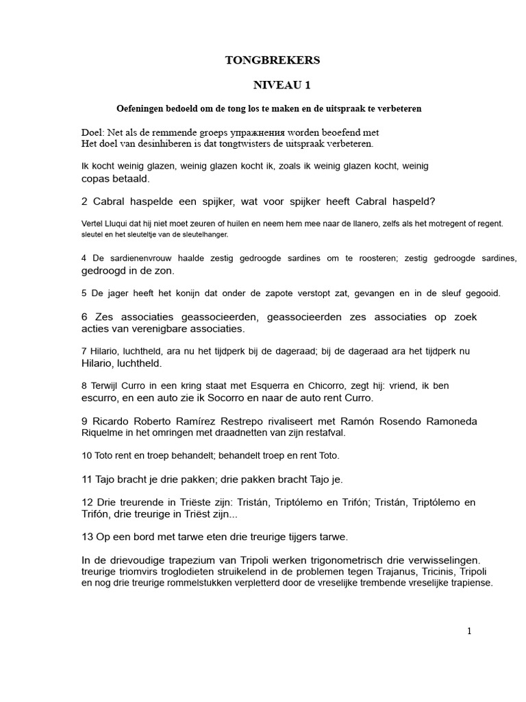 TONGBREKERS (1) | PDF
