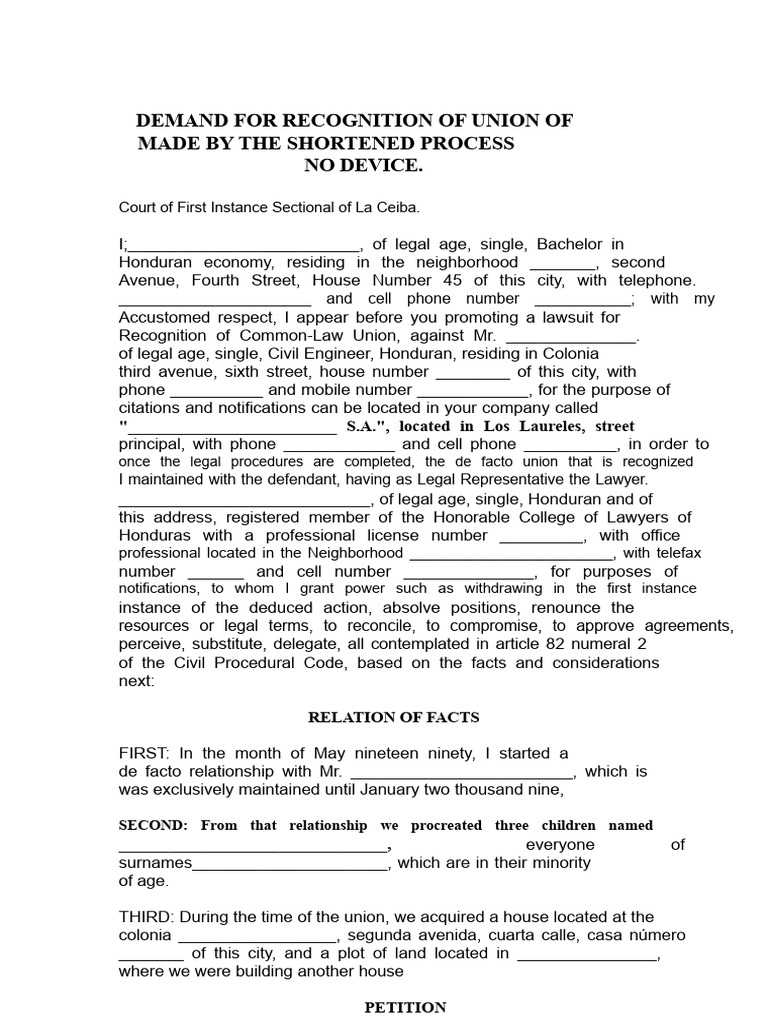 Union Recognition Lawsuit in La Ceiba | PDF | Lawsuit | Justice