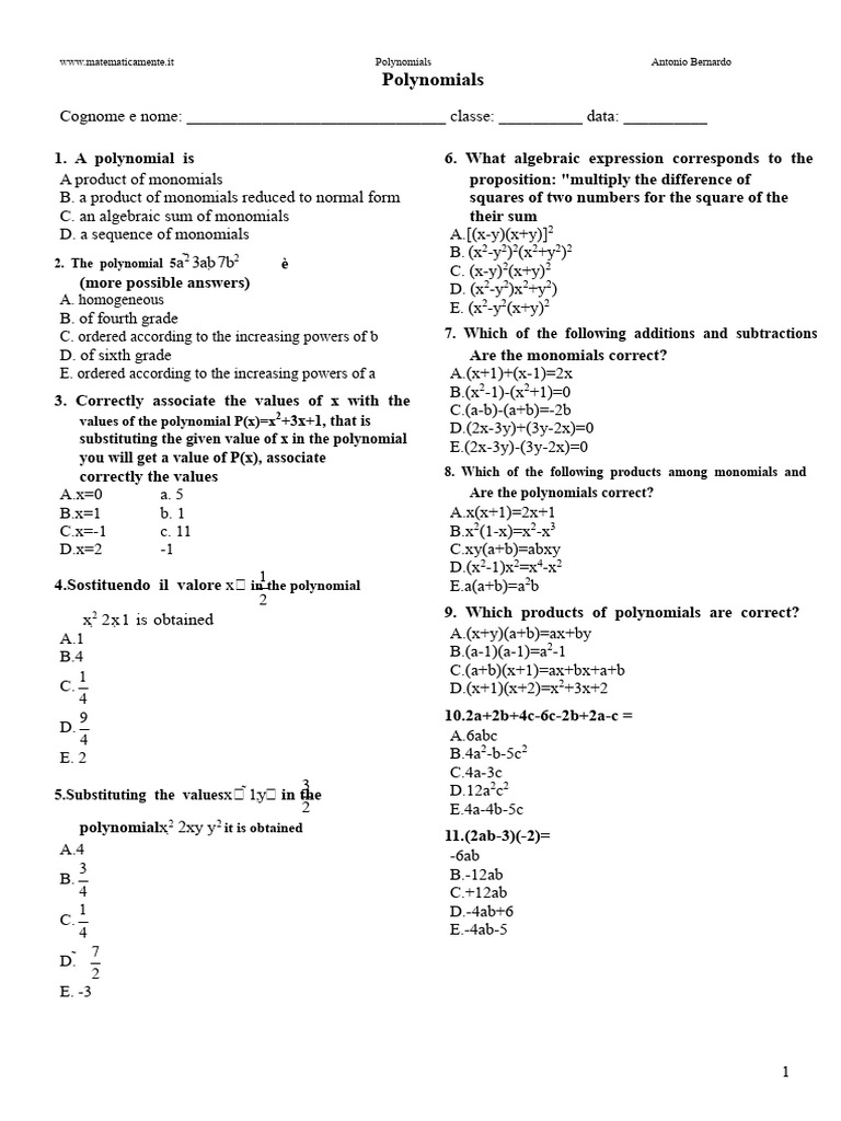 9 Polynomials | PDF | Polynomial | Abstract Algebra
