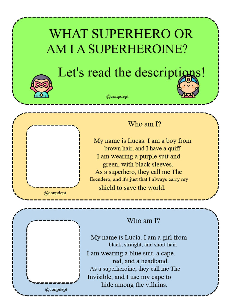Description Superheroes | PDF | Superheroes | Fashion