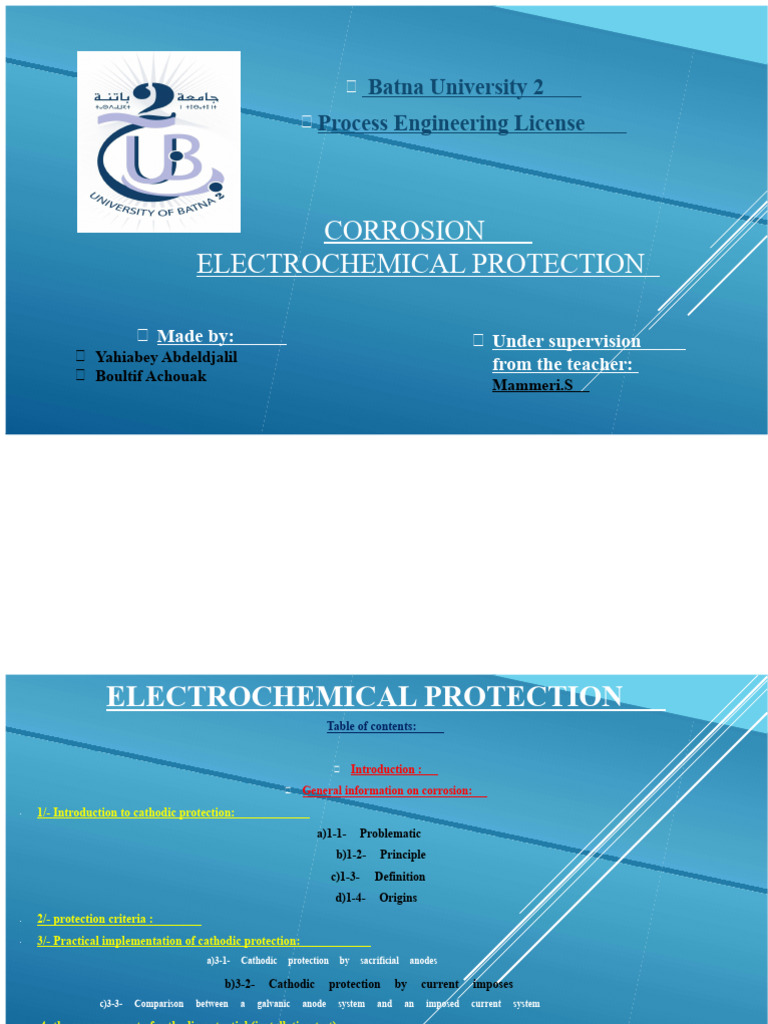 Electrochemical Protection Against Corrosion | PDF | Electrochemistry ...