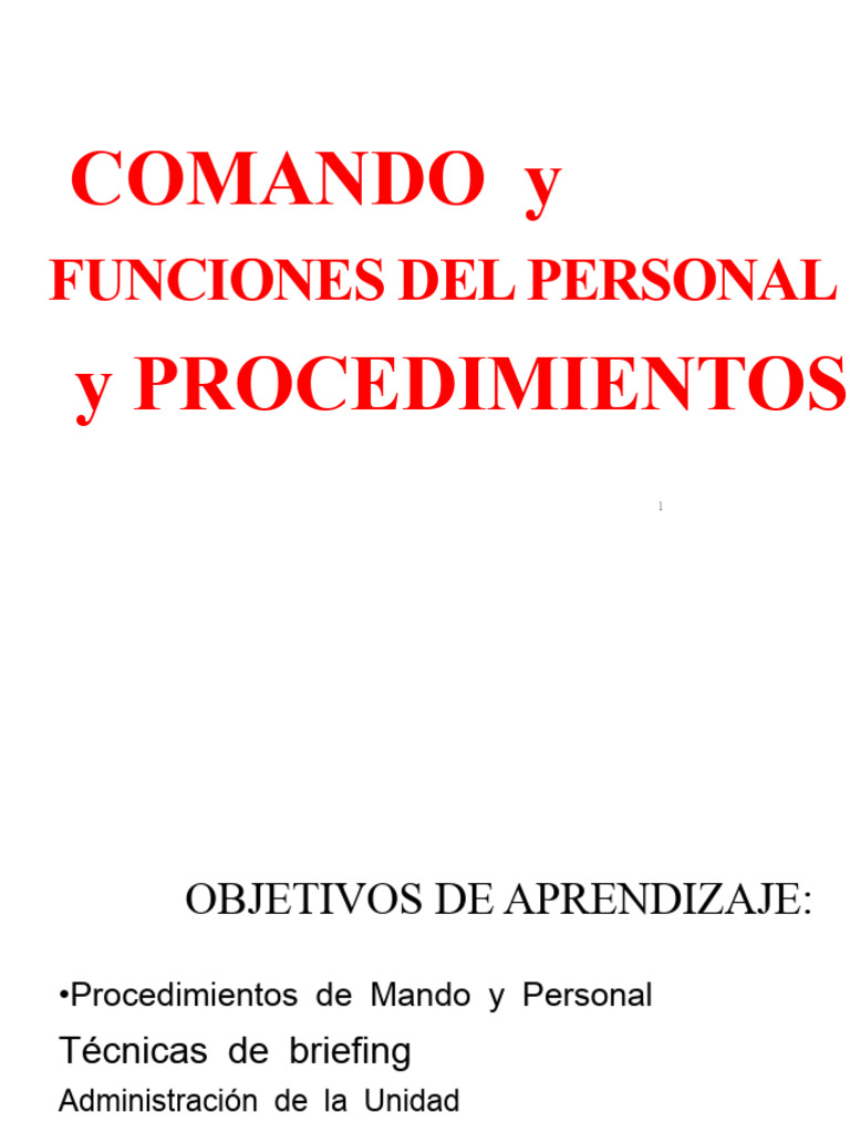 Mando y Estado Mayor | PDF | Comando y control | Planificación