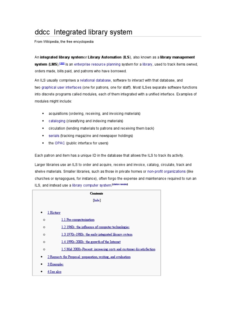 Integrated Library System | PDF | Software Testing | Information Science