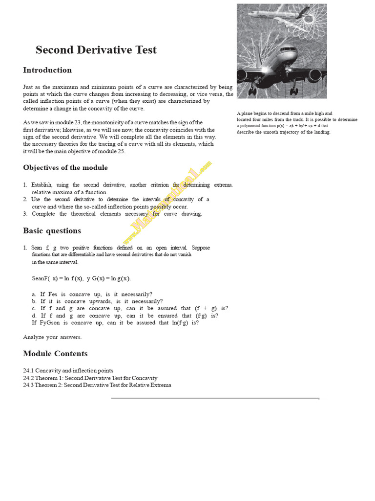 Second Derivative Test | PDF | Curve | Function (Mathematics)