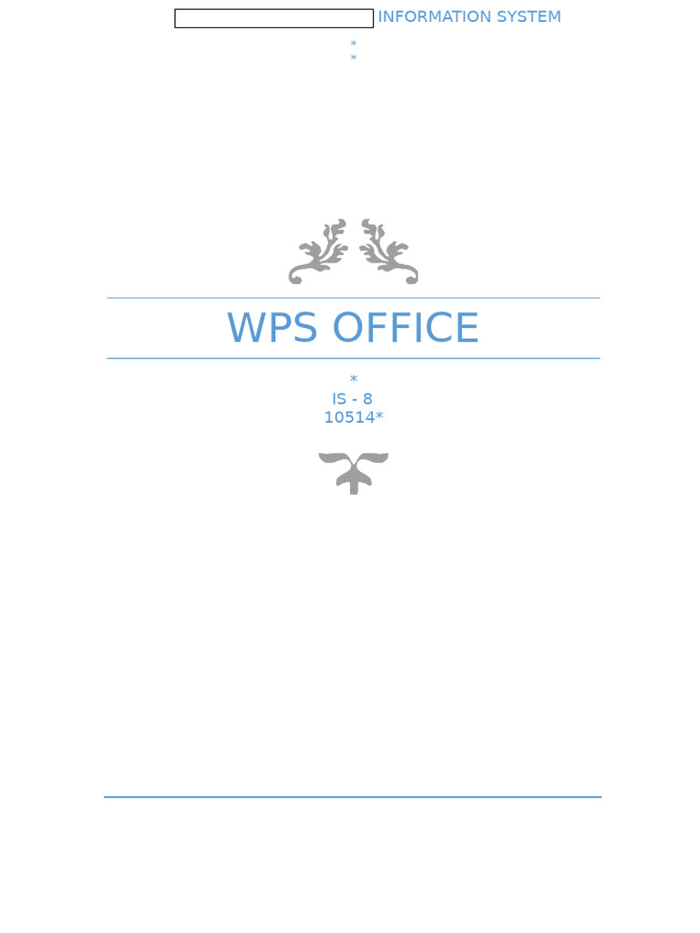 Word Processing Paper (WPS Office) | PDF | Microsoft Word | Microsoft ...