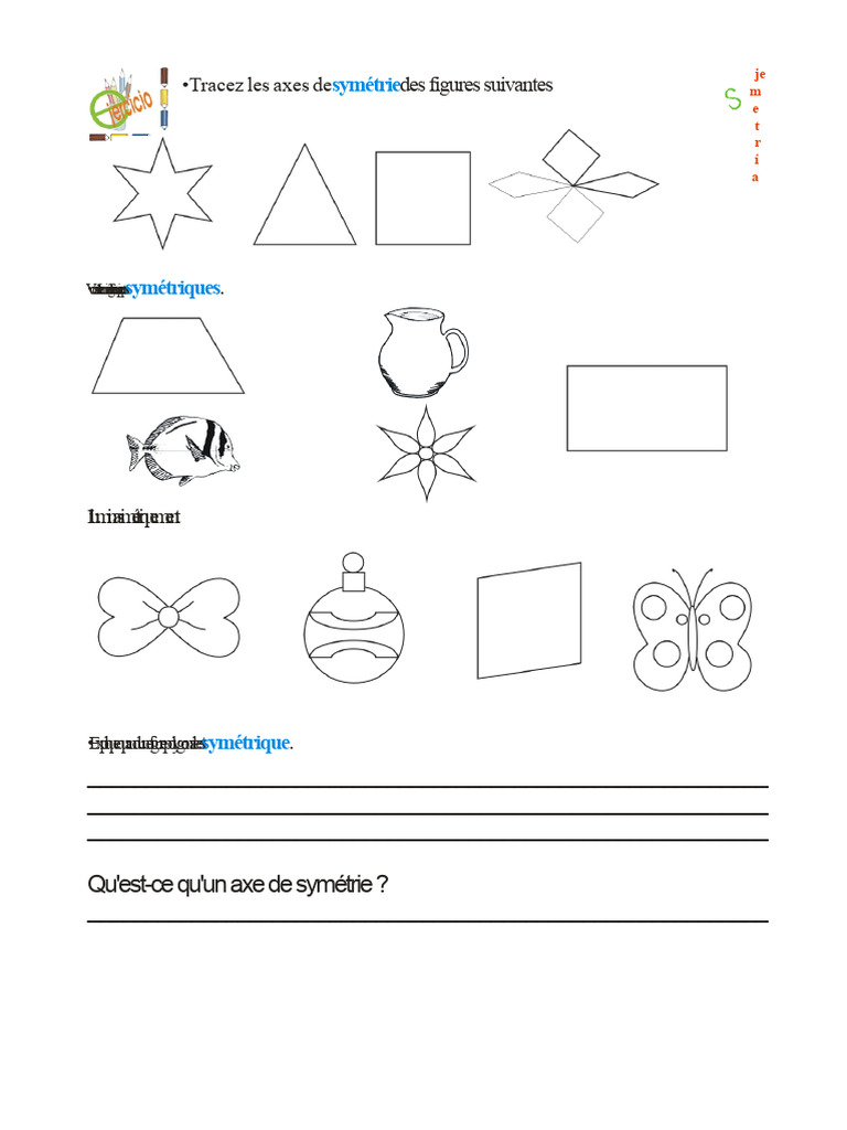 Axes de symétrie et figures polygonales | PDF