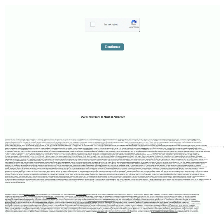 vocabulario de minna no nihongo N4 | PDF | Idioma japonés | Lingüística