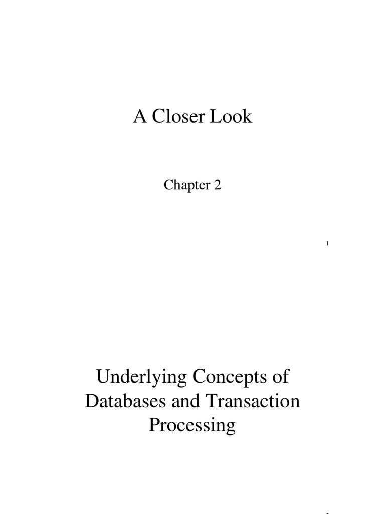 A Closer Look | PDF | Database Transaction | Databases