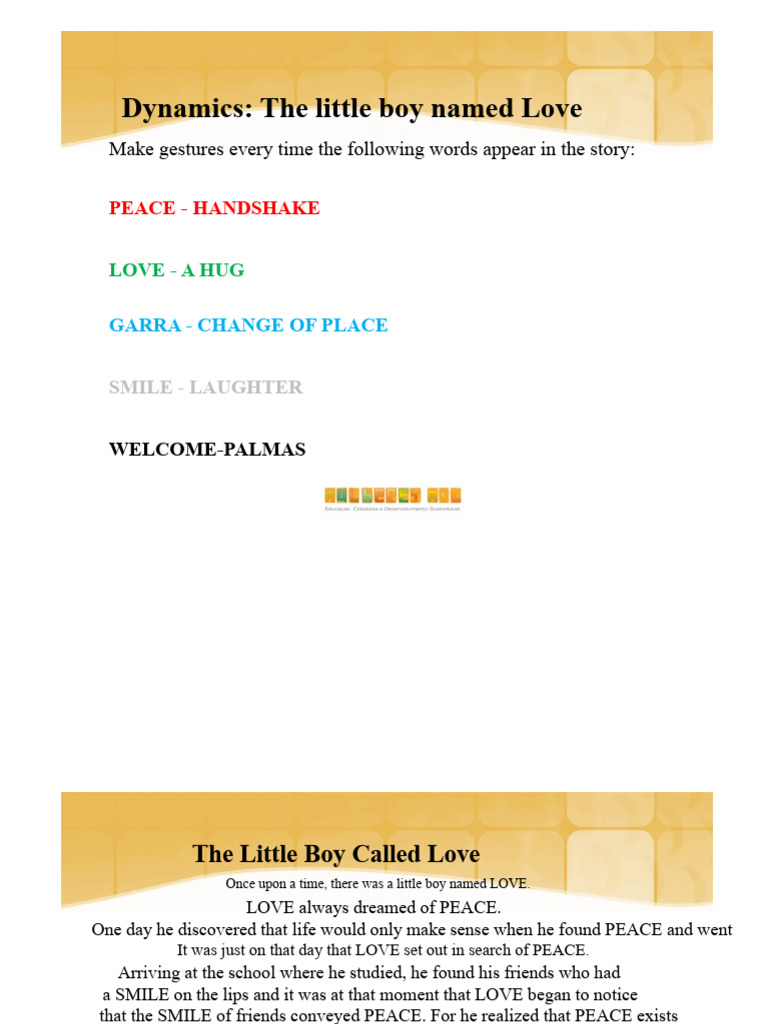 Dynamics of Interaction Little Boy Called Love | PDF