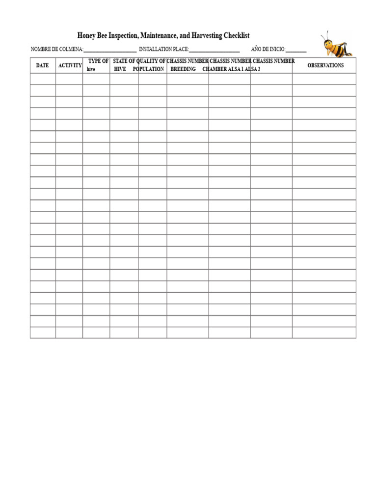 Hive Control Sheet | PDF
