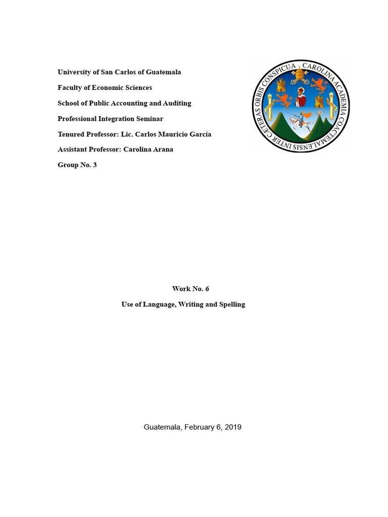 Work 6 Use of Language Writing and Spelling | PDF | Stress (Linguistics ...