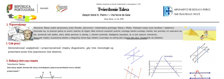 Twierdzenie Talesa | PDF